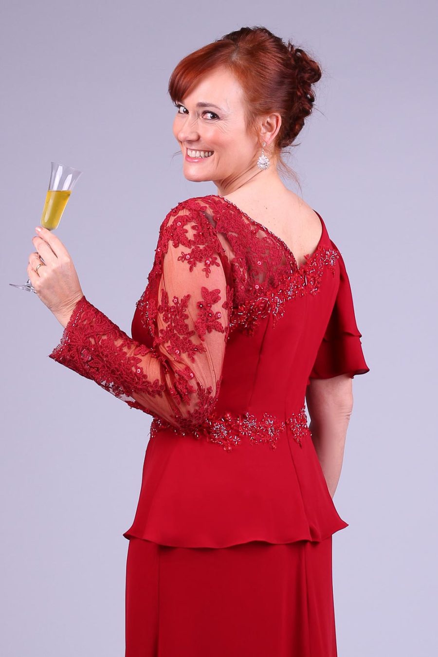 Vestido de Festa Marsala Pilar Rossi | Arthur Caliman