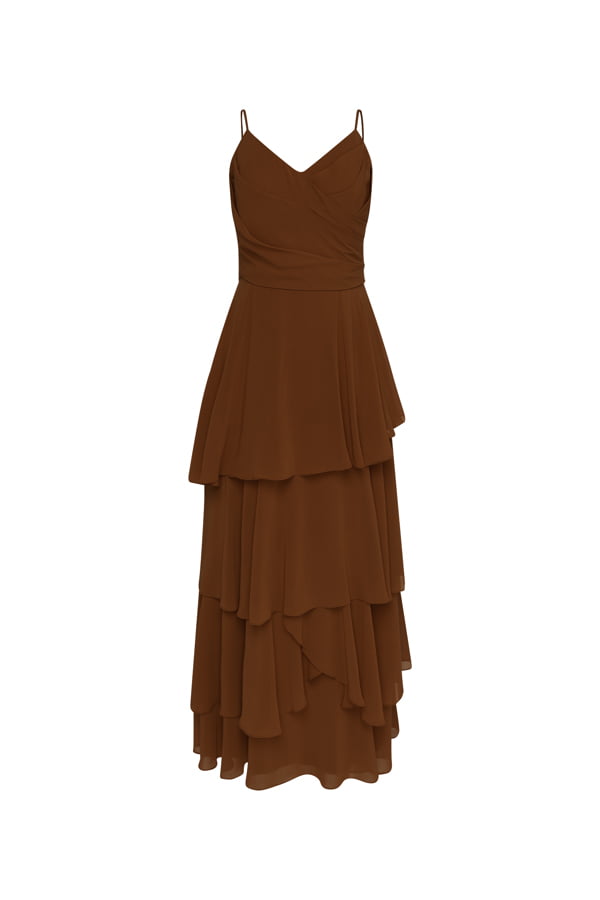 Vestido de Festa Terracota Nikiy | Arthur Caliman